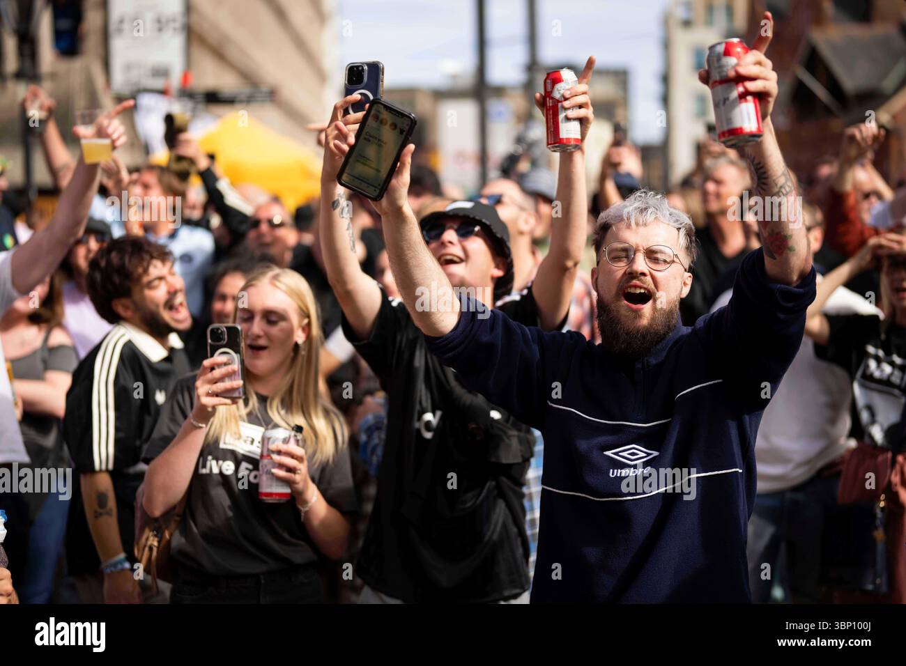 Fans gather for the Oasis reunion concert on Friday, July 4, 2025, in ...