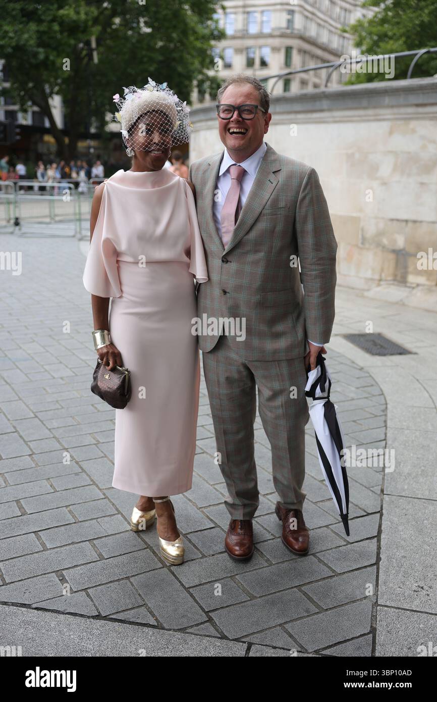 Angellica Bell and Alan Carr arrive for the wedding of Spice Girl ...