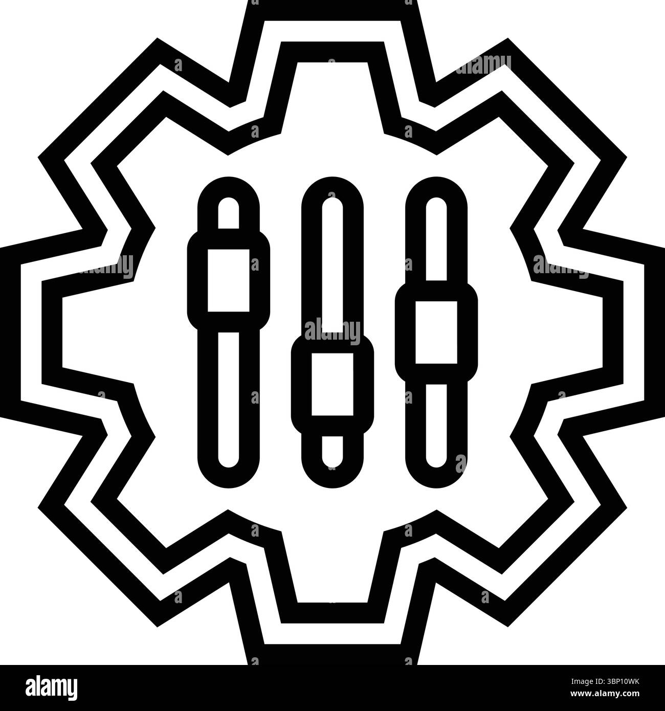 customizable features line icon vector illustration Stock Vector Image ...