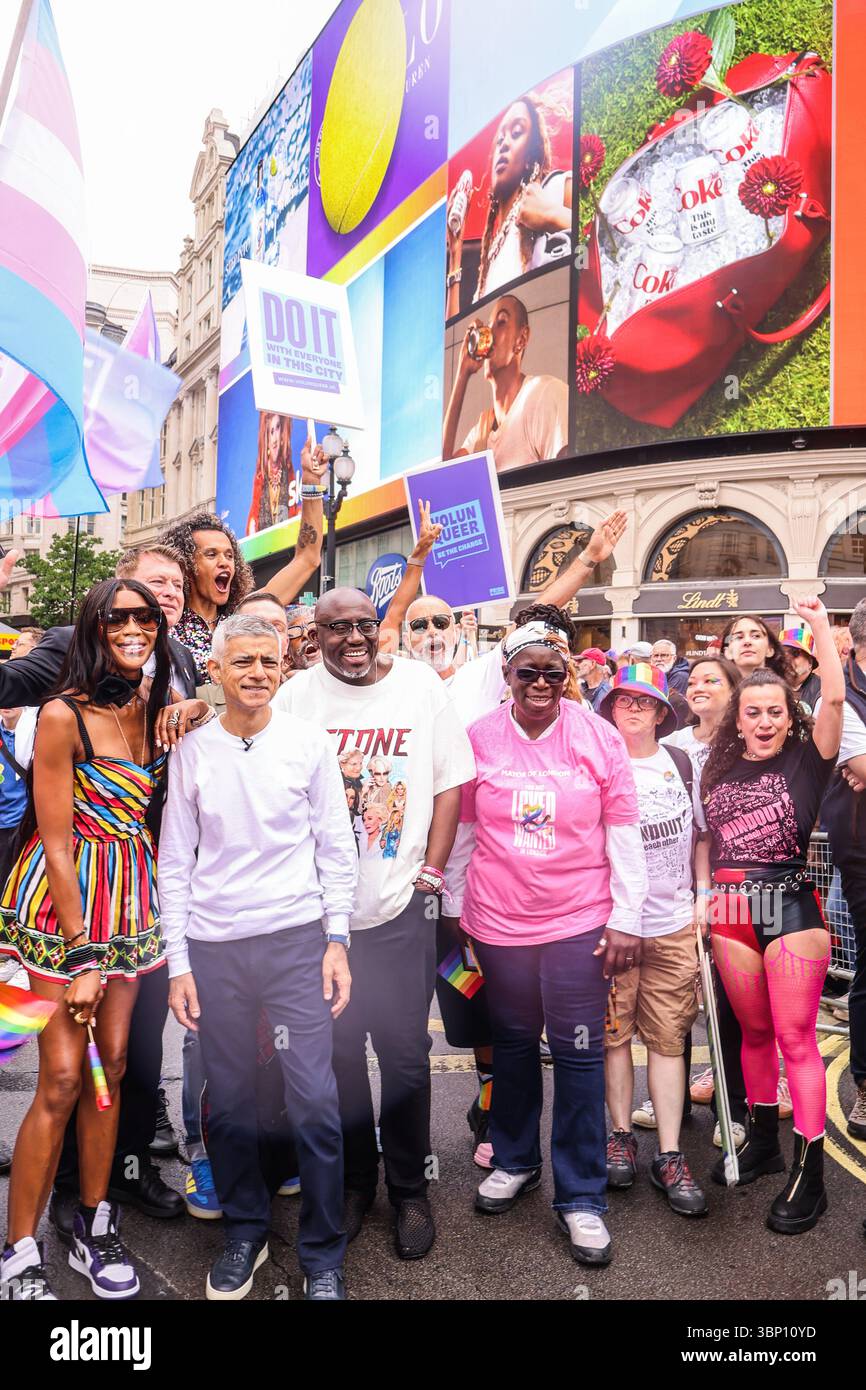 London, UK. 05th July, 2025. Pride, parade in London eith Sadik Khan ...