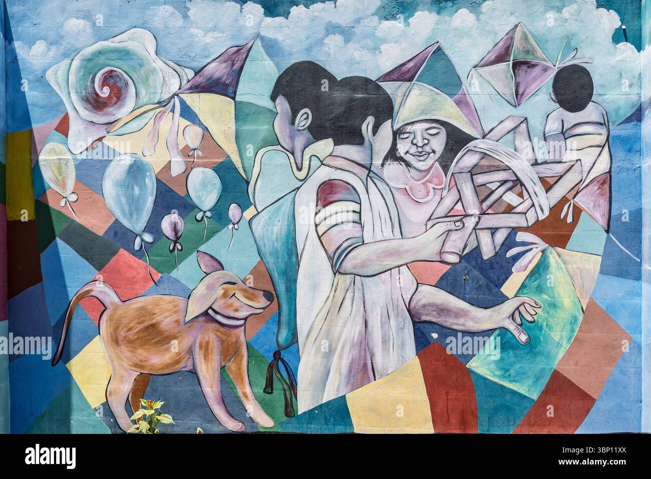Murals of pre, during & post civil war- war ends, Parque Central de El ...