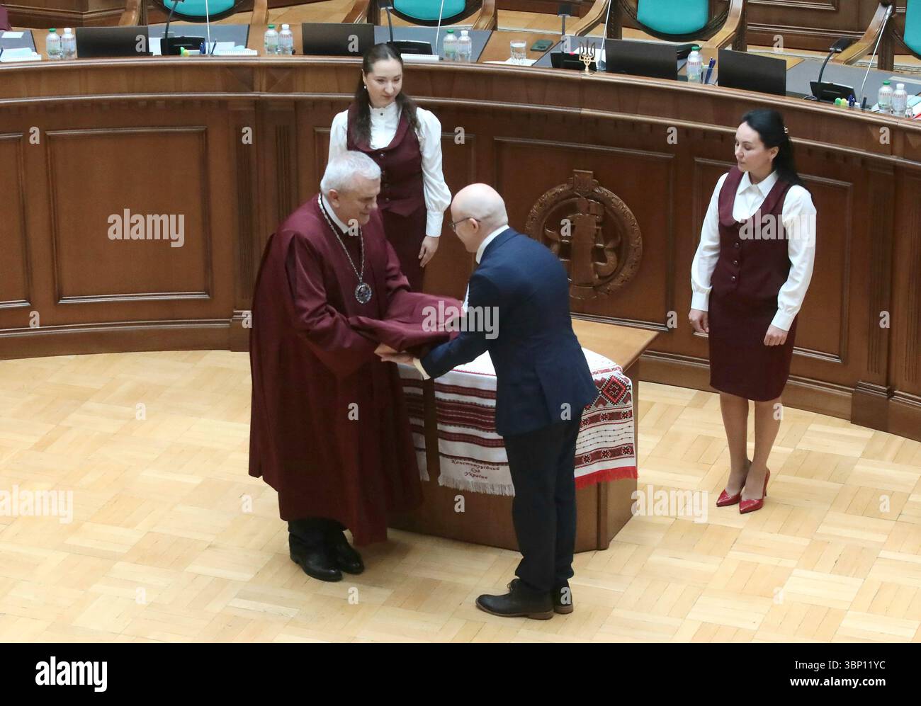 Acting Head of the Constitutional Court of Ukraine Oleksandr Petryshyn ...