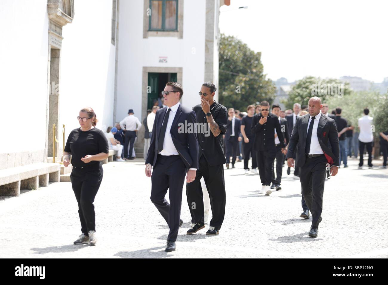Gondomar, Portugal. 05th July, 2025. Virgil van Dijk arrives at funeral ...