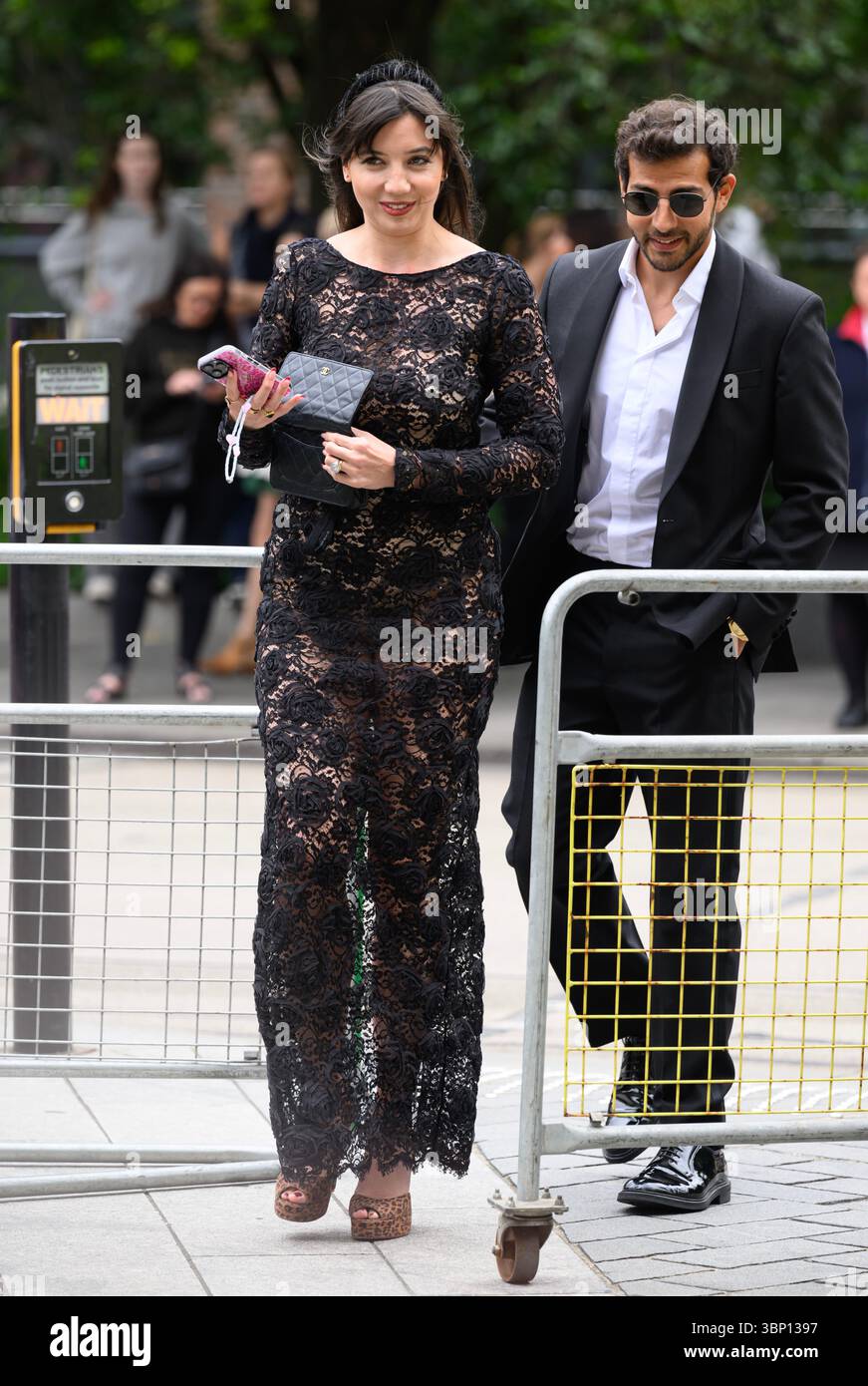 London, UK. July 5th, 2025. Daisy Lowe and Jordan Saul at the Wedding ...