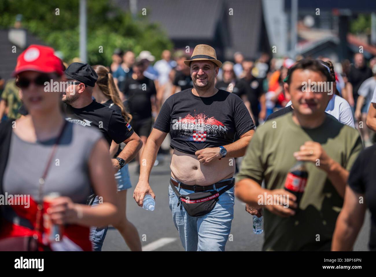 Croatia, Zagreb, 050725. Visitors from Croatia and abroad are pouring ...