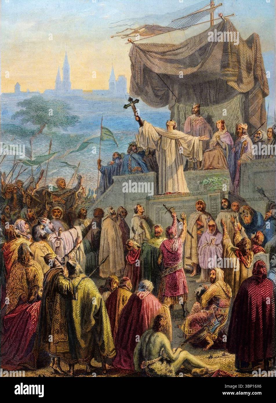 St. Bernard Of Clairvaux Preaching the Second Crusade in Vezelay, 31st ...