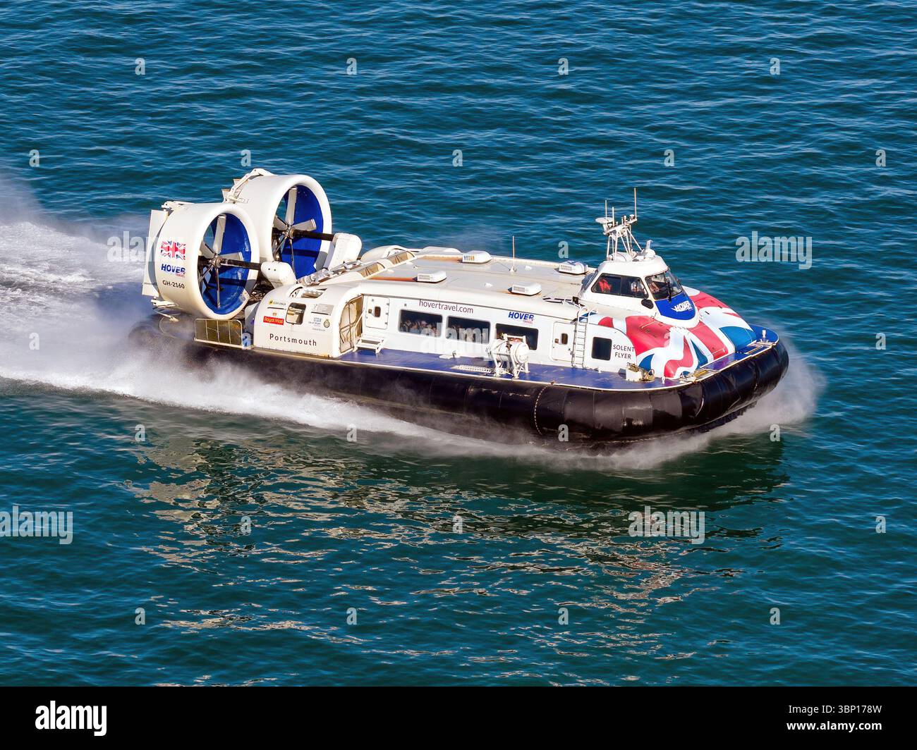The 12000TD hovercraft Solent Flyer, operated by Hovertravel between ...