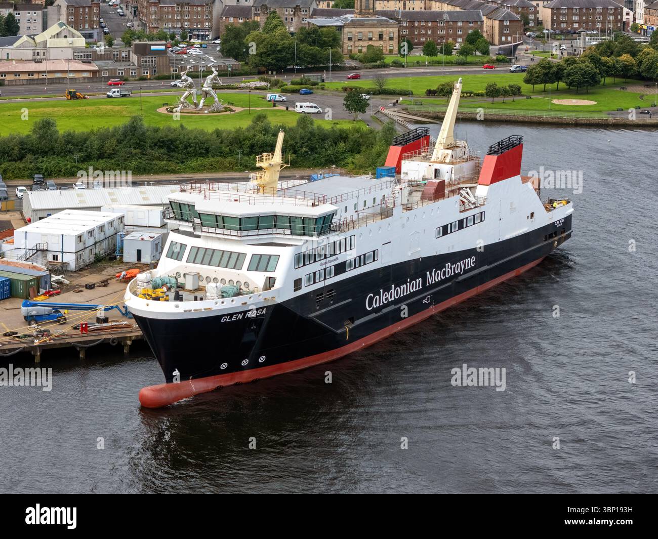 The Caledonian MacBrayne (CalMac) ferry Glen Rosa under construction at ...