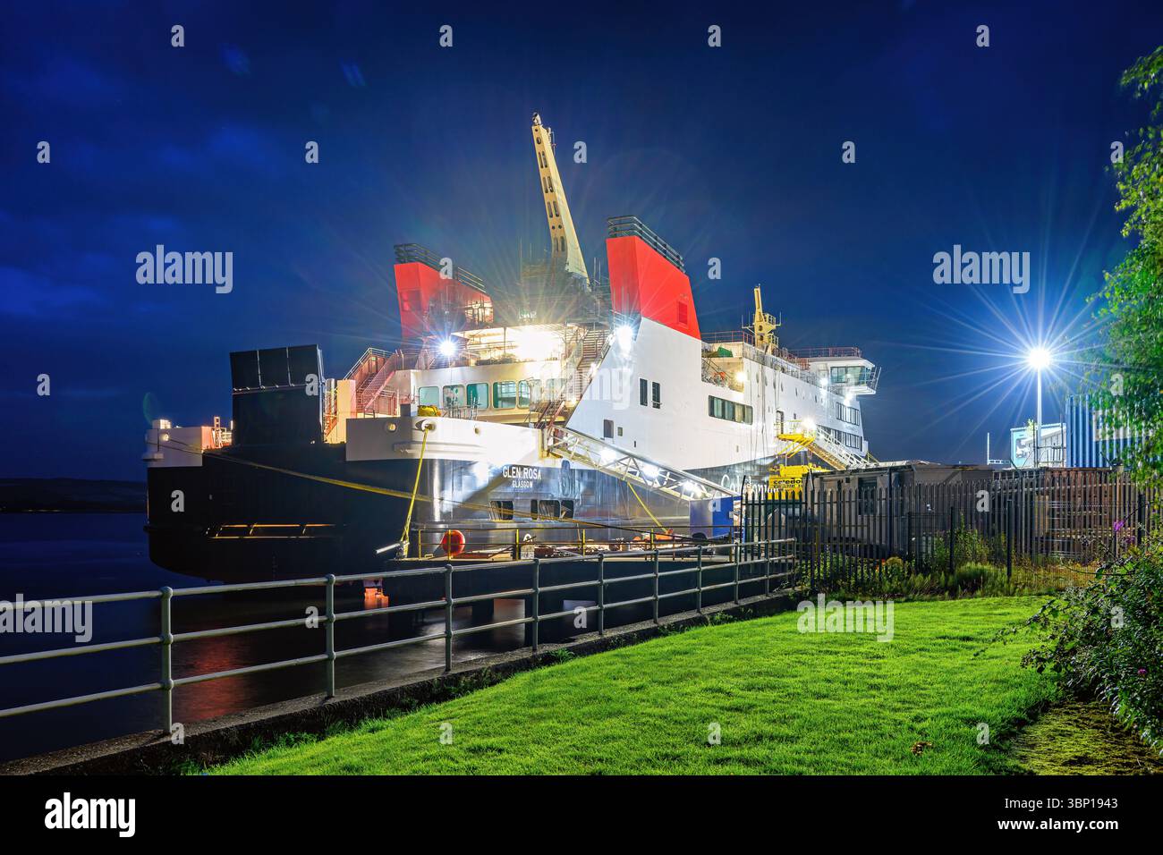 The Caledonian MacBrayne (CalMac) ferry Glen Rosa under construction at ...