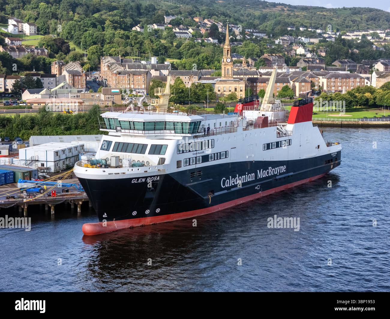 The Caledonian MacBrayne (CalMac) ferry Glen Rosa under construction at ...