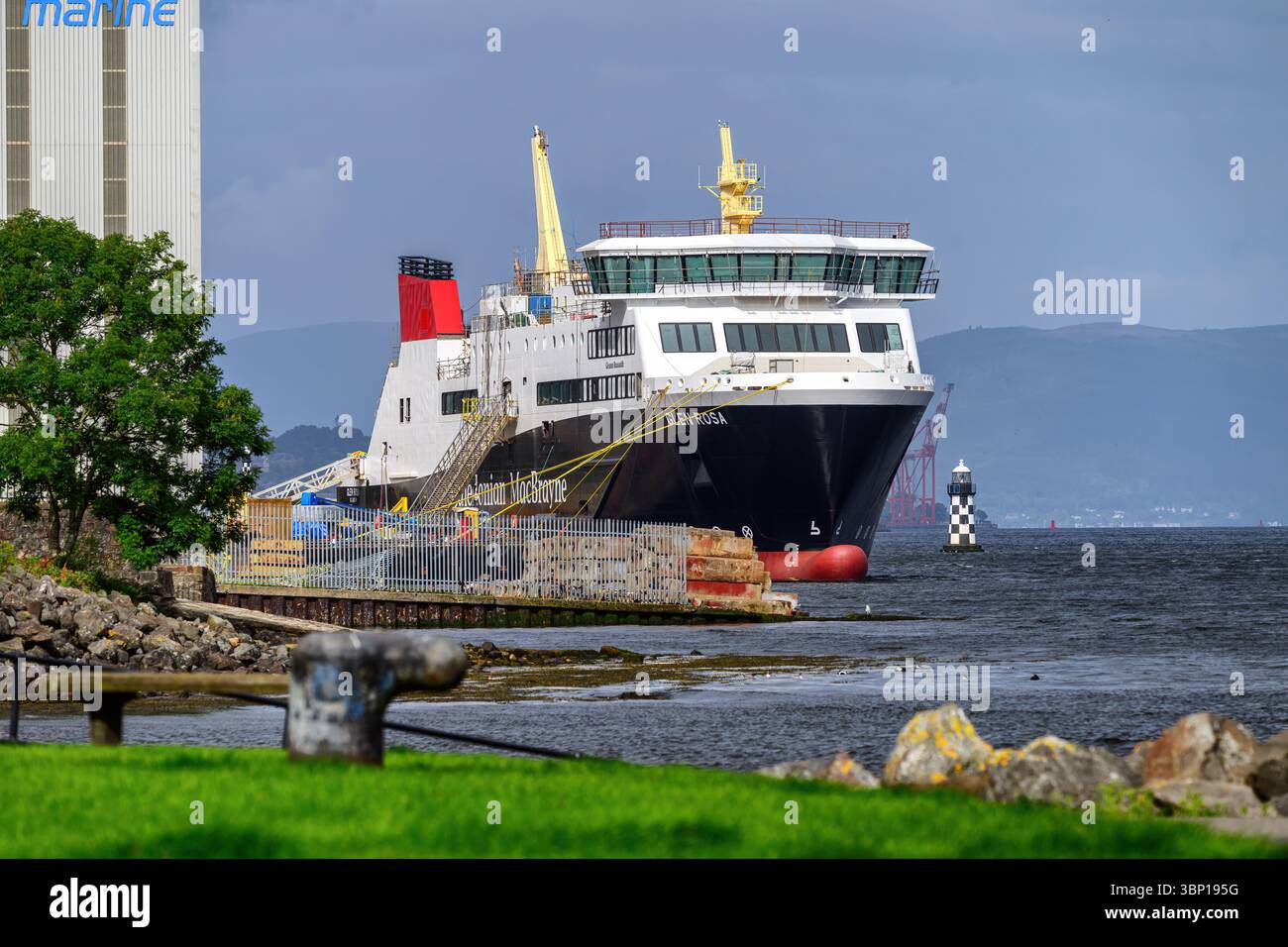The Caledonian MacBrayne (CalMac) ferry Glen Rosa under construction at ...