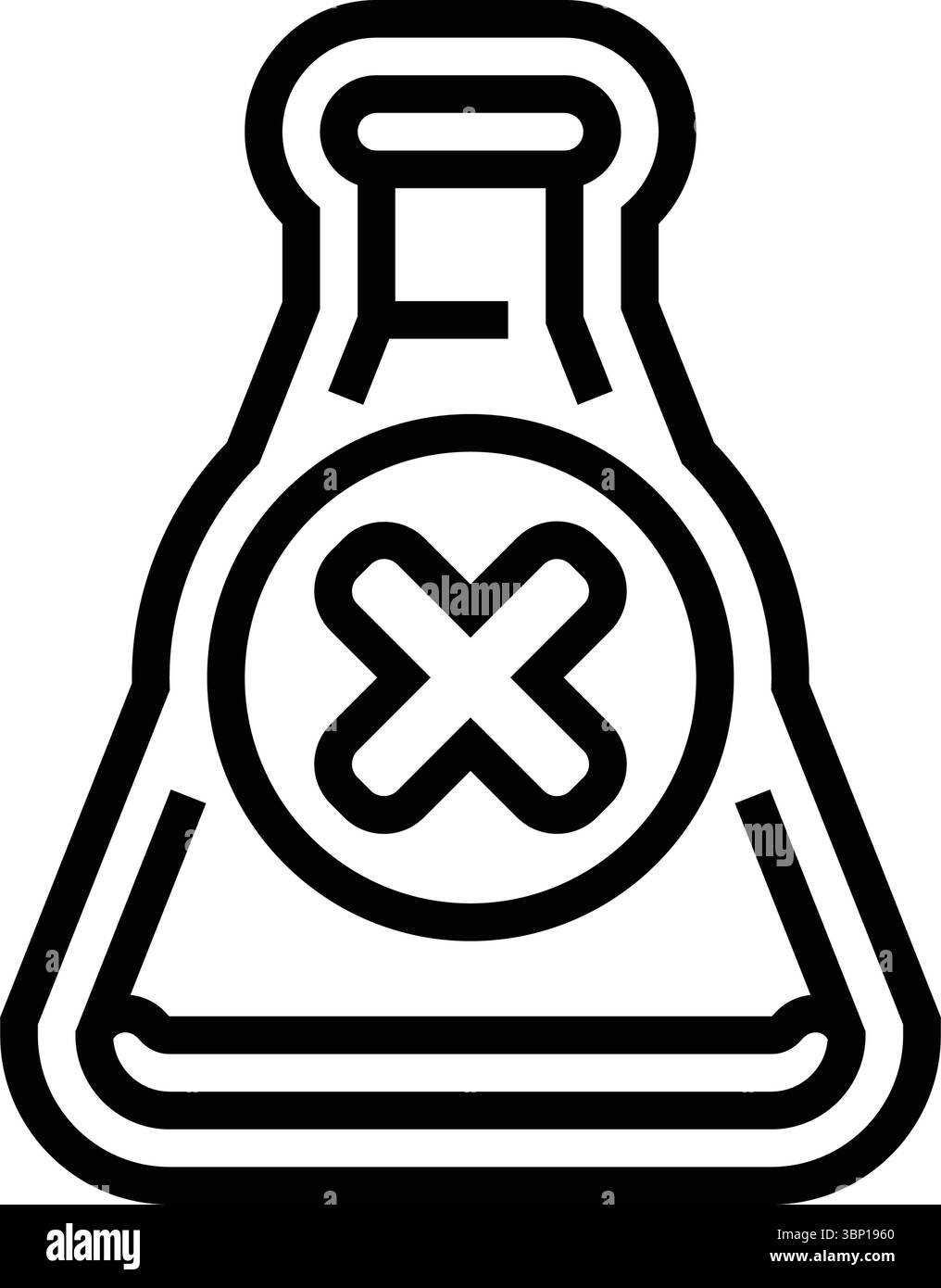 chemical free line icon vector illustration Stock Vector Image & Art ...