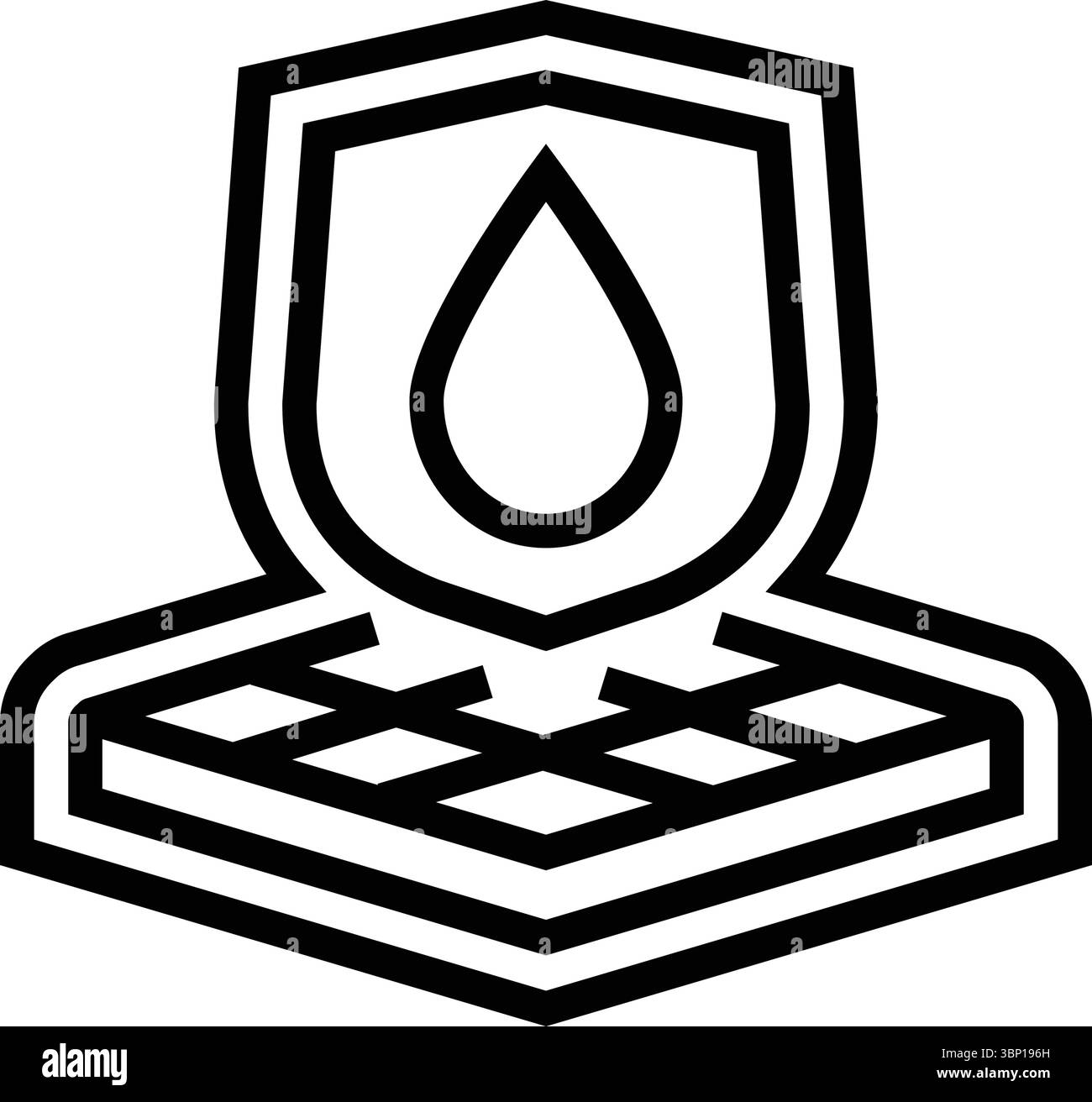 weatherproof line icon vector illustration Stock Vector Image & Art - Alamy