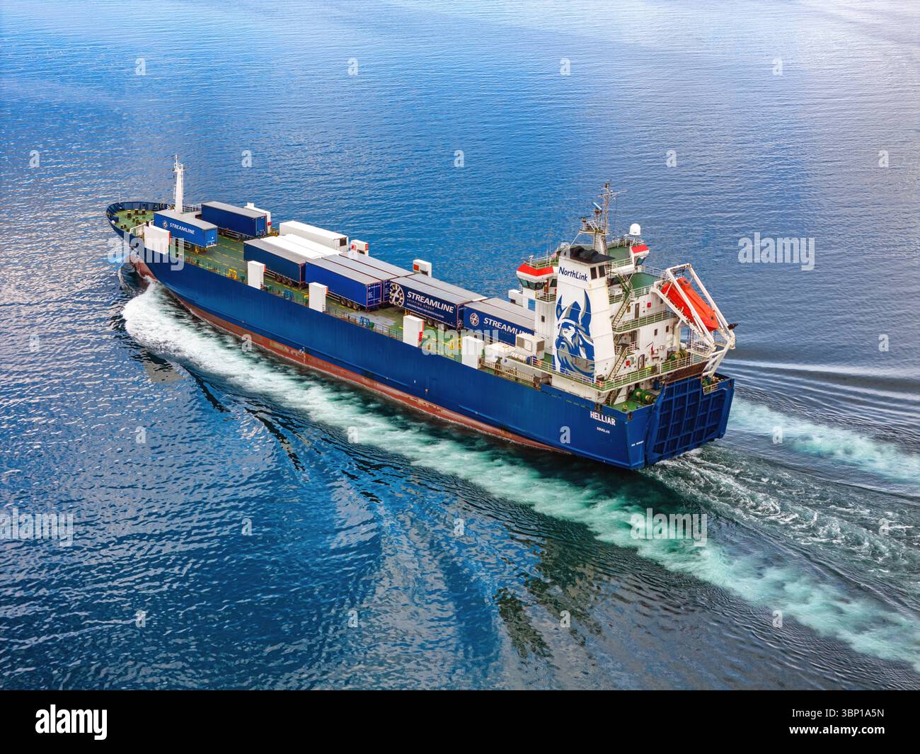The Ro-Ro ferry Helliar, operated by Nothlink Ferries Stock Photo - Alamy