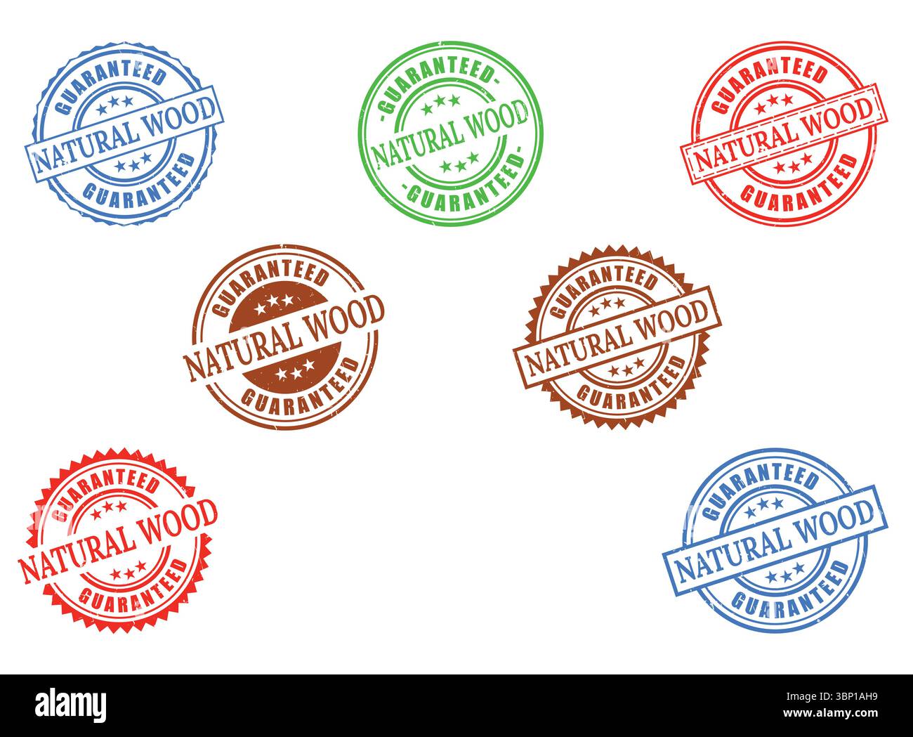 Collection of Natural Wood Guarantee Premium Rustic Texture Stamps ...