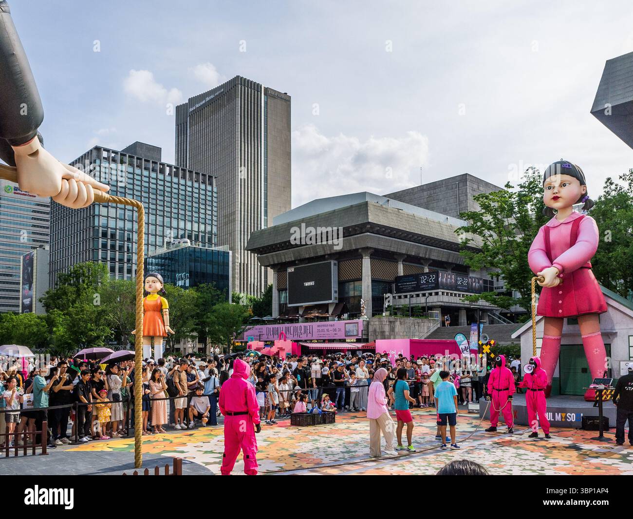 Seoul, South Korea - July.05.2025: Jump Rope game in the Squid game ...