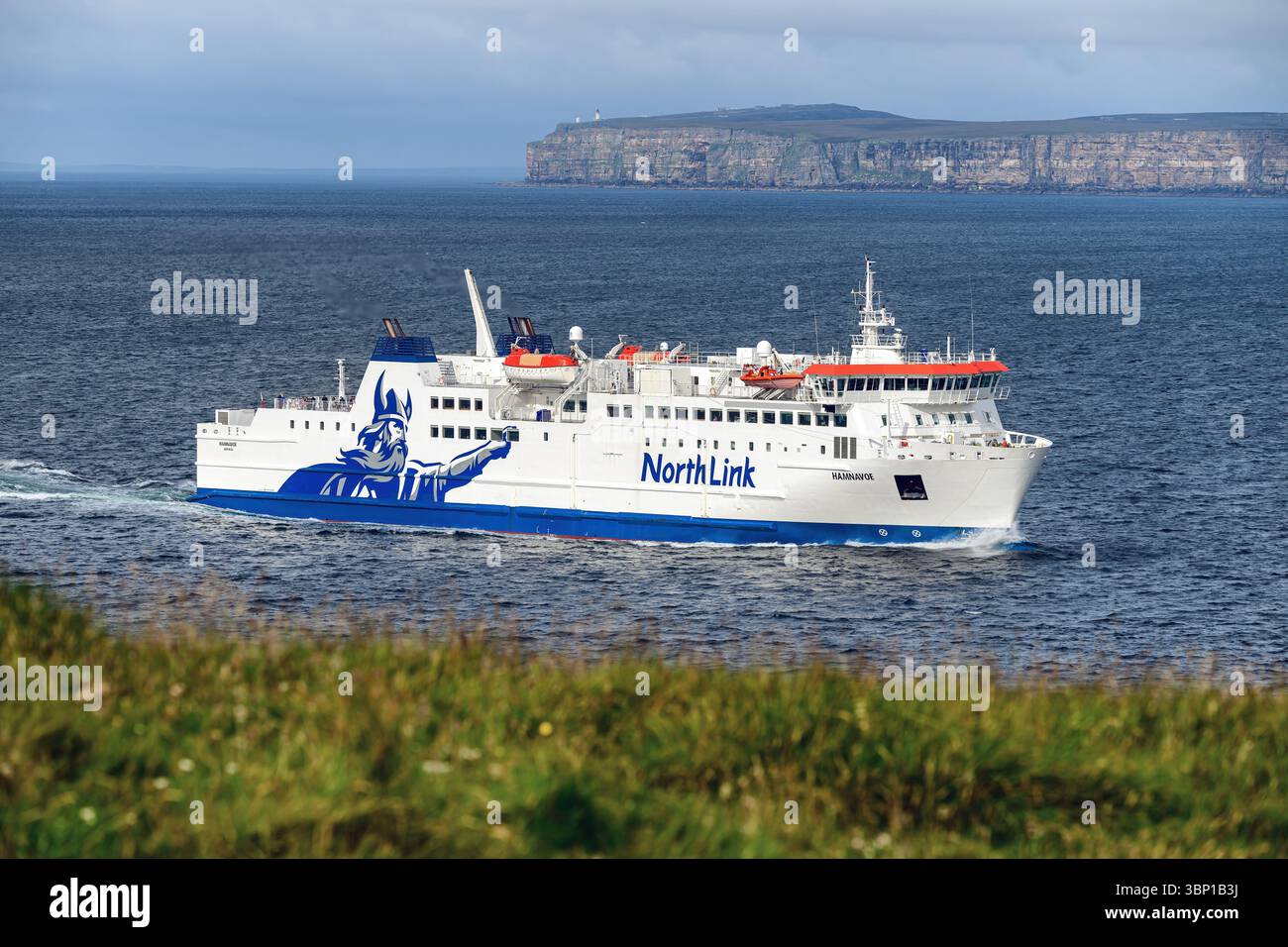 The ferry Hamnavoe (Northlink Ferries) arriving at Scrabster, Scotland Stock Photo - Alamy