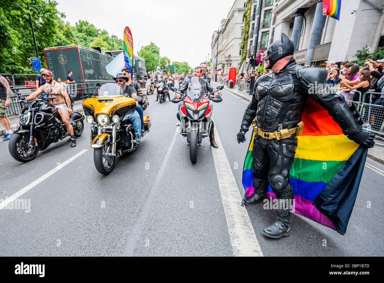 London, UK. 5th July, 2025. The Gay Bikers Motorcycle club are one of ...