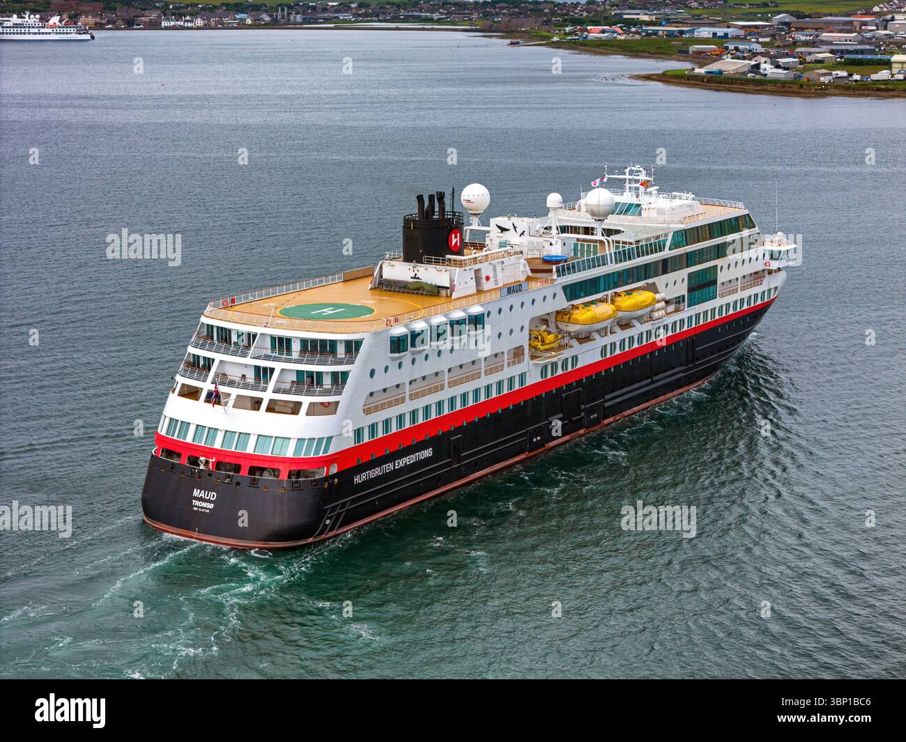 Maud, a Norwegian expedition cruise ship operated by Hurtigruten ...
