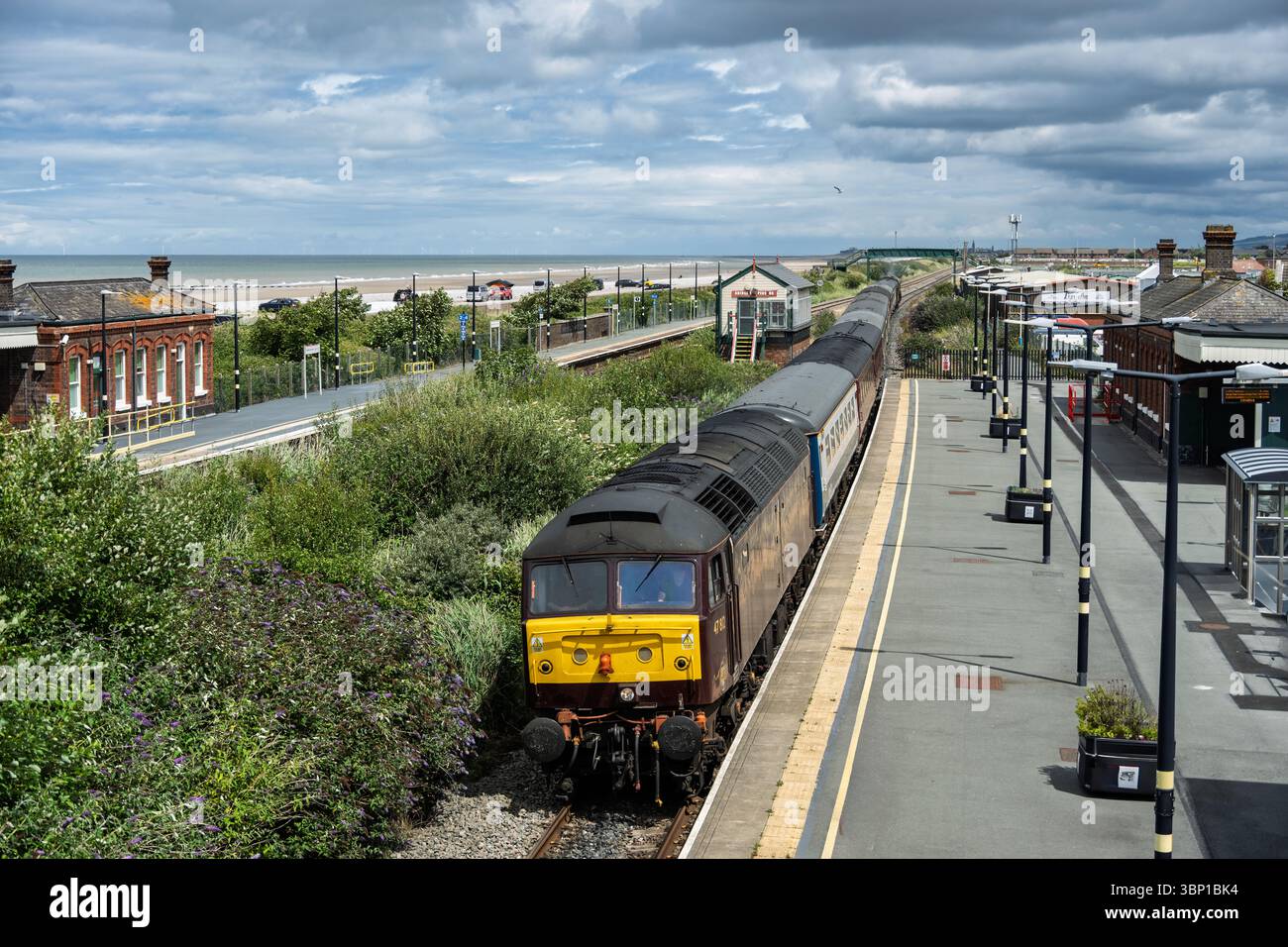 Abergele and Pensarn railway station on the North Wales coast line ...