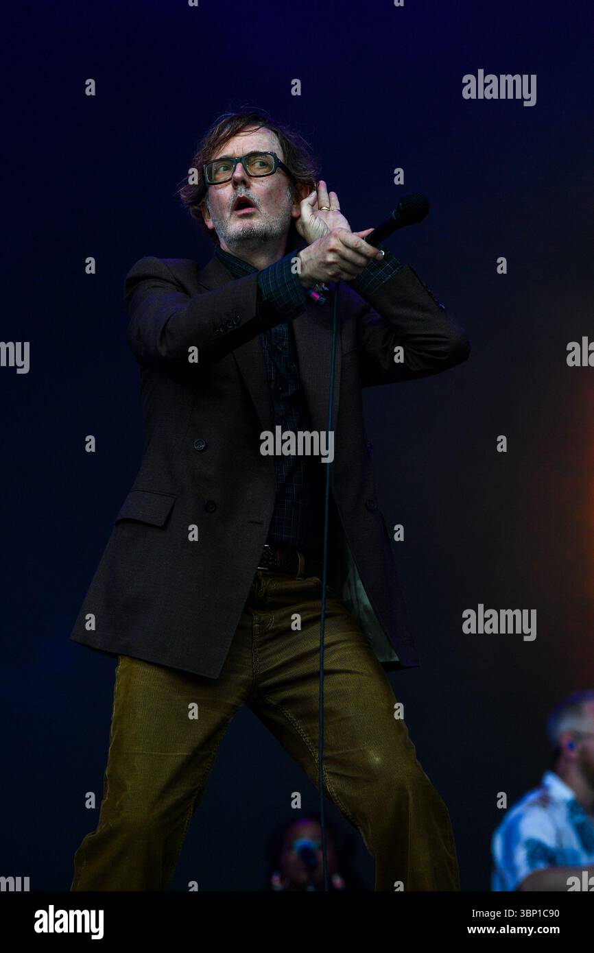 Jarvis Cocker Pulp Glastonbury Festival 2025 Stock Photo - Alamy