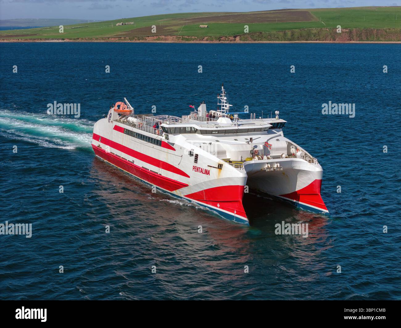 Pentalina, a catamaran ferry operated by Pentland Ferries, linking ...
