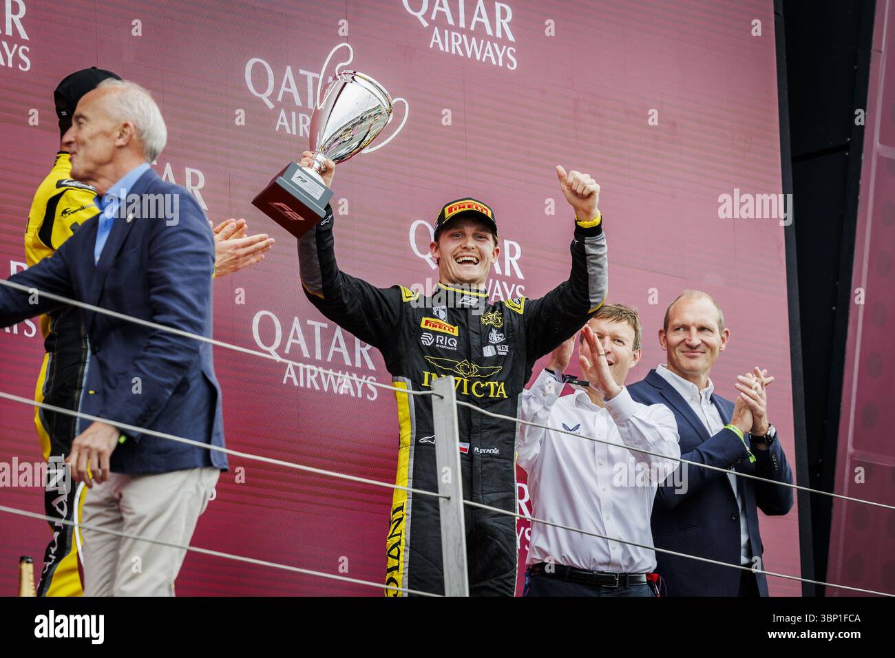 STANEK Romane (cze), Invicta Racing, Dallara F2 2024, portrait podium ...