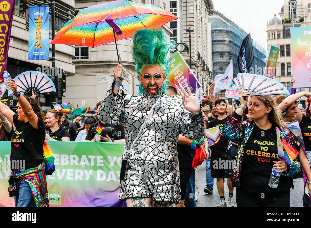 London, UK. 05th July, 2025. Participants and spectators at the Pride ...
