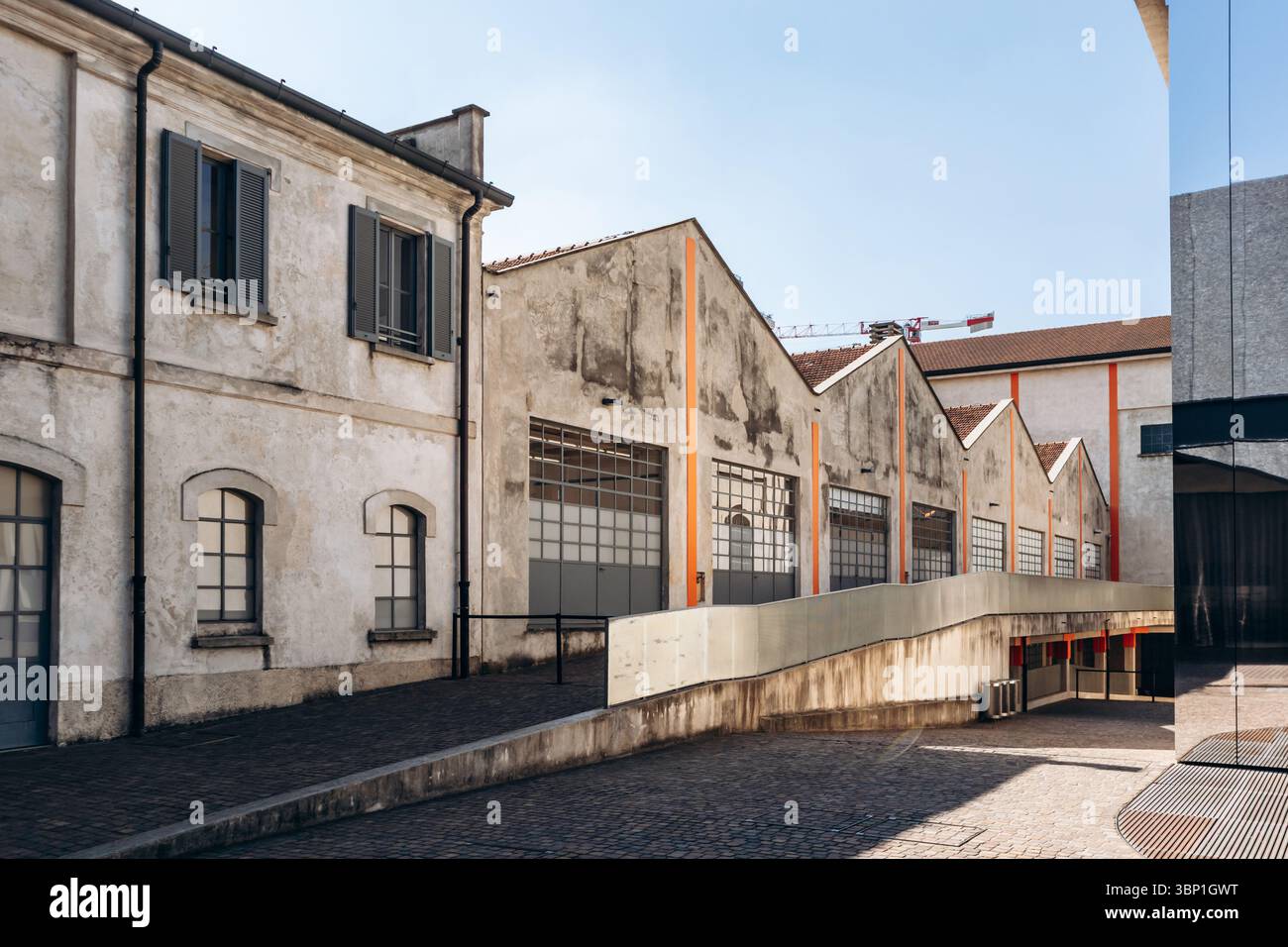 Milan, Italy - March 19, 2025 : Fondazione Prada courtyard with ...