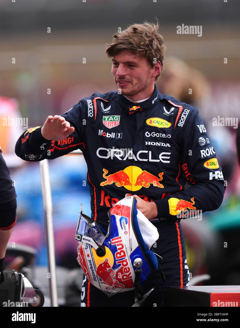 Red Bull's Max Verstappen celebrates qualifying on pole position ...