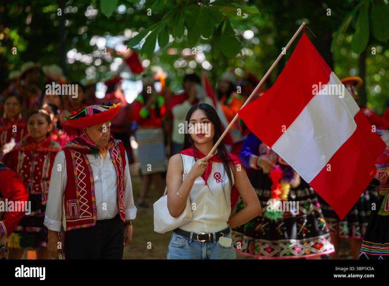 Traditional andean flag hi-res stock photography and images - Alamy