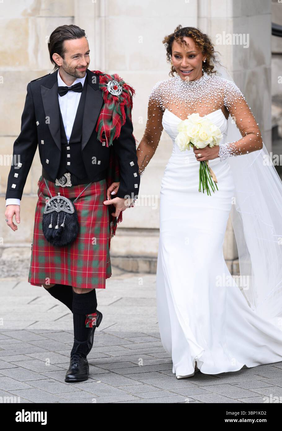 London, UK. July 5th, 2025. The Wedding of Melanie Brown and Rory ...