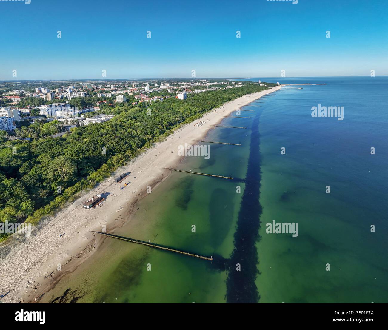 Baltic sea beach kolobrzeg aerial hi-res stock photography and images ...