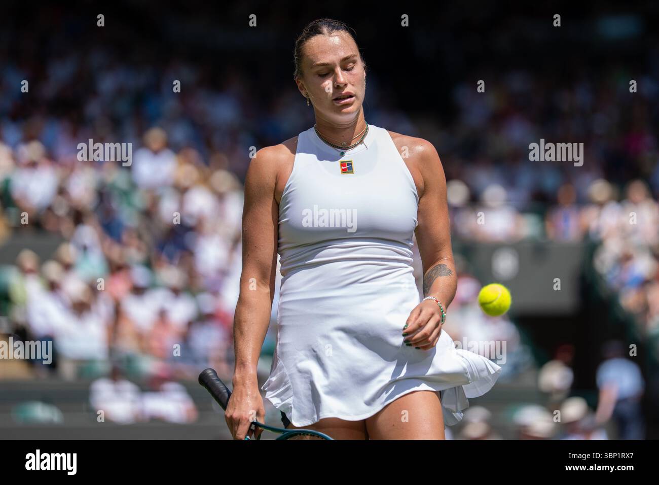 LONDON, ENGLAND - JUNE 30: Aryna Sabalenka of Belarus during Wimbledon ...