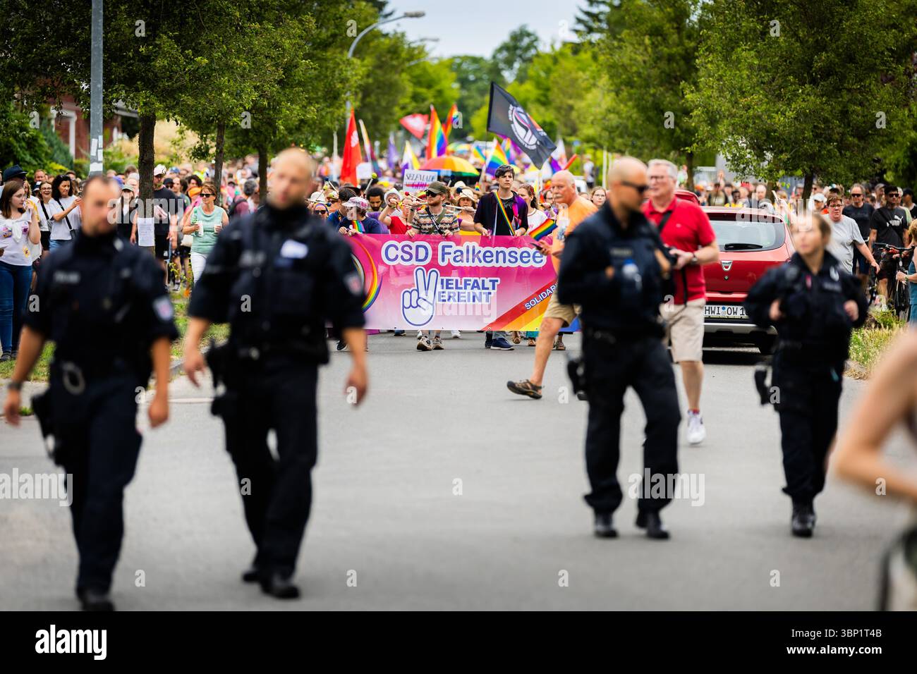 Falkensee, Germany. 05th July, 2025. The Christopher Street Day (CSD ...