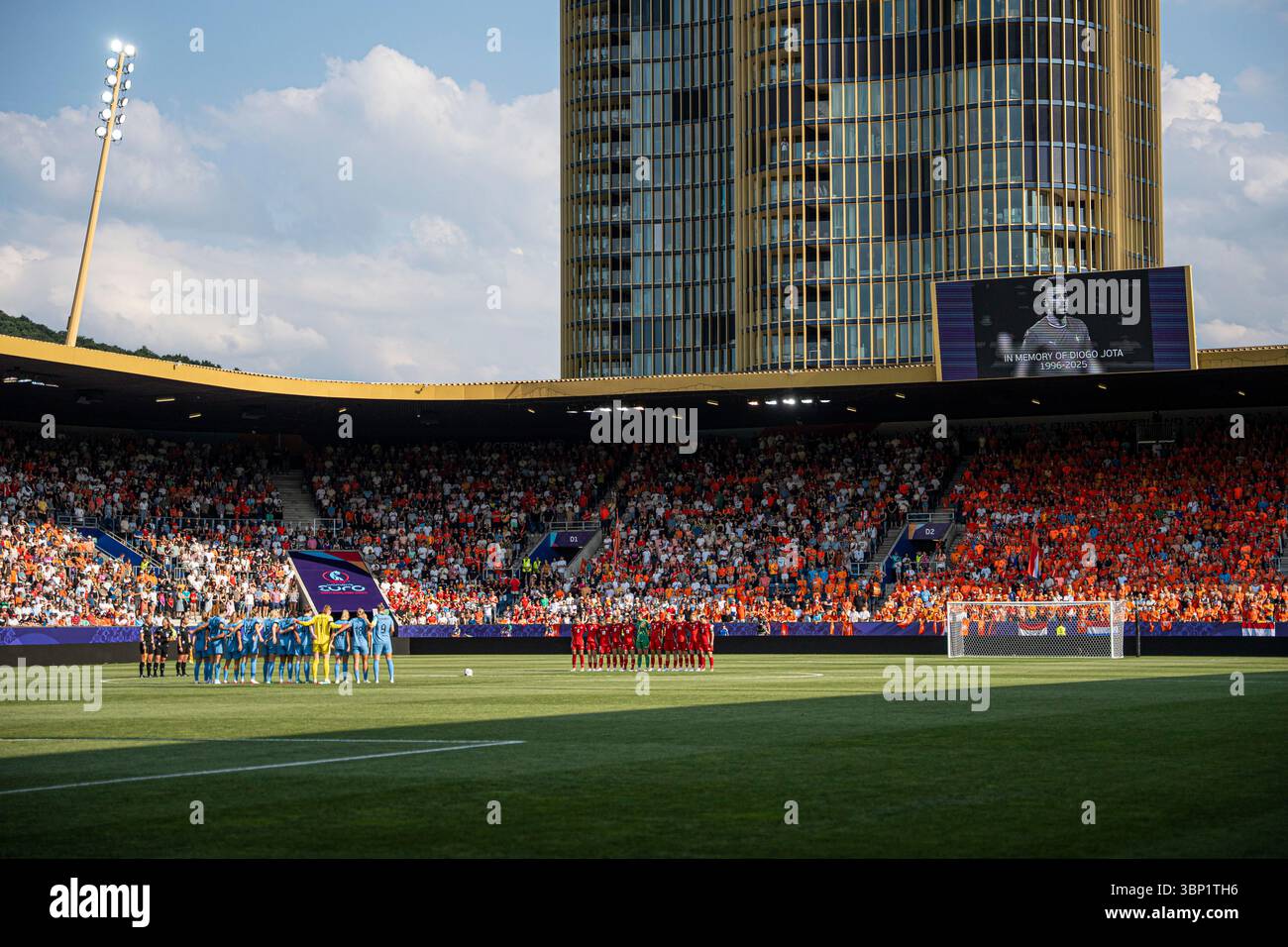 Lucerne, Switzerland, July 5th 2025 One minute of silence for Diogo ...