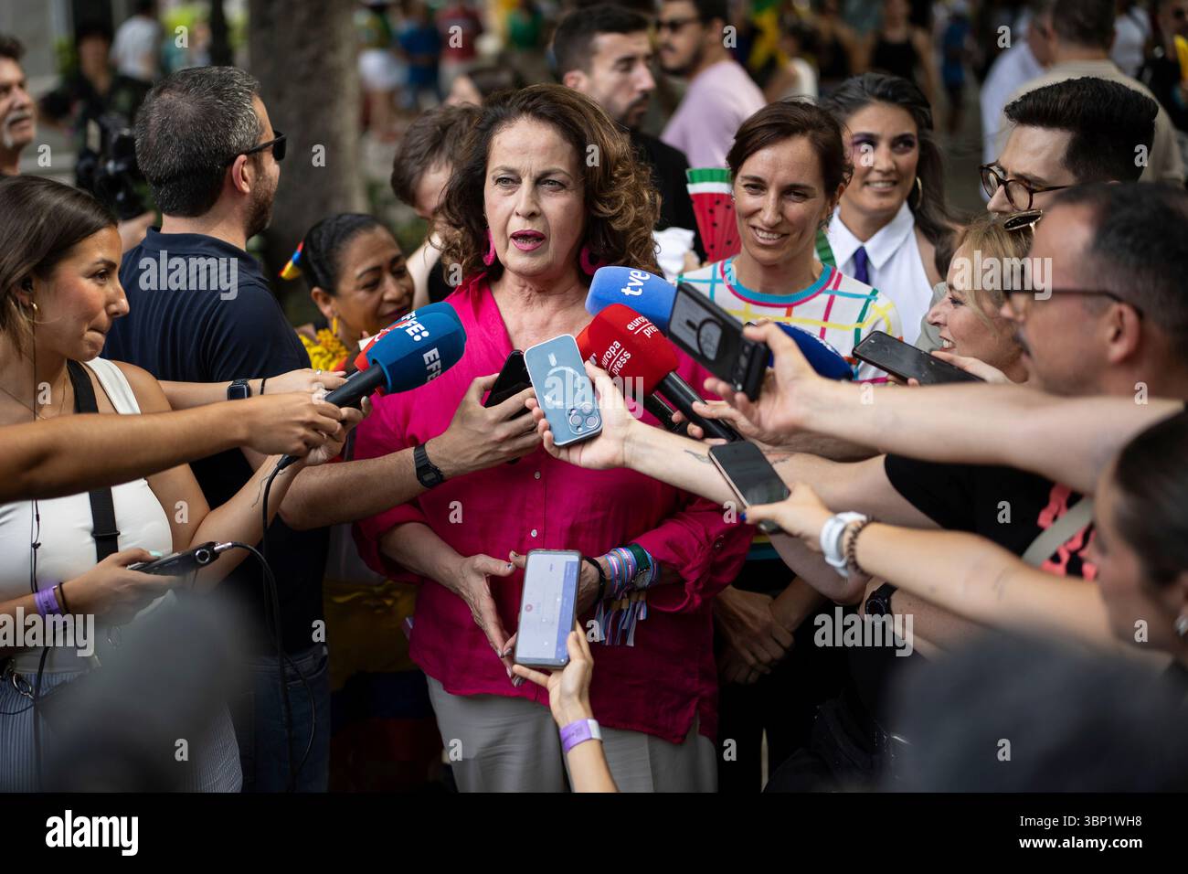 Sumar Senator Carla Antonelli during the statewide LGTBI Pride 2025 ...