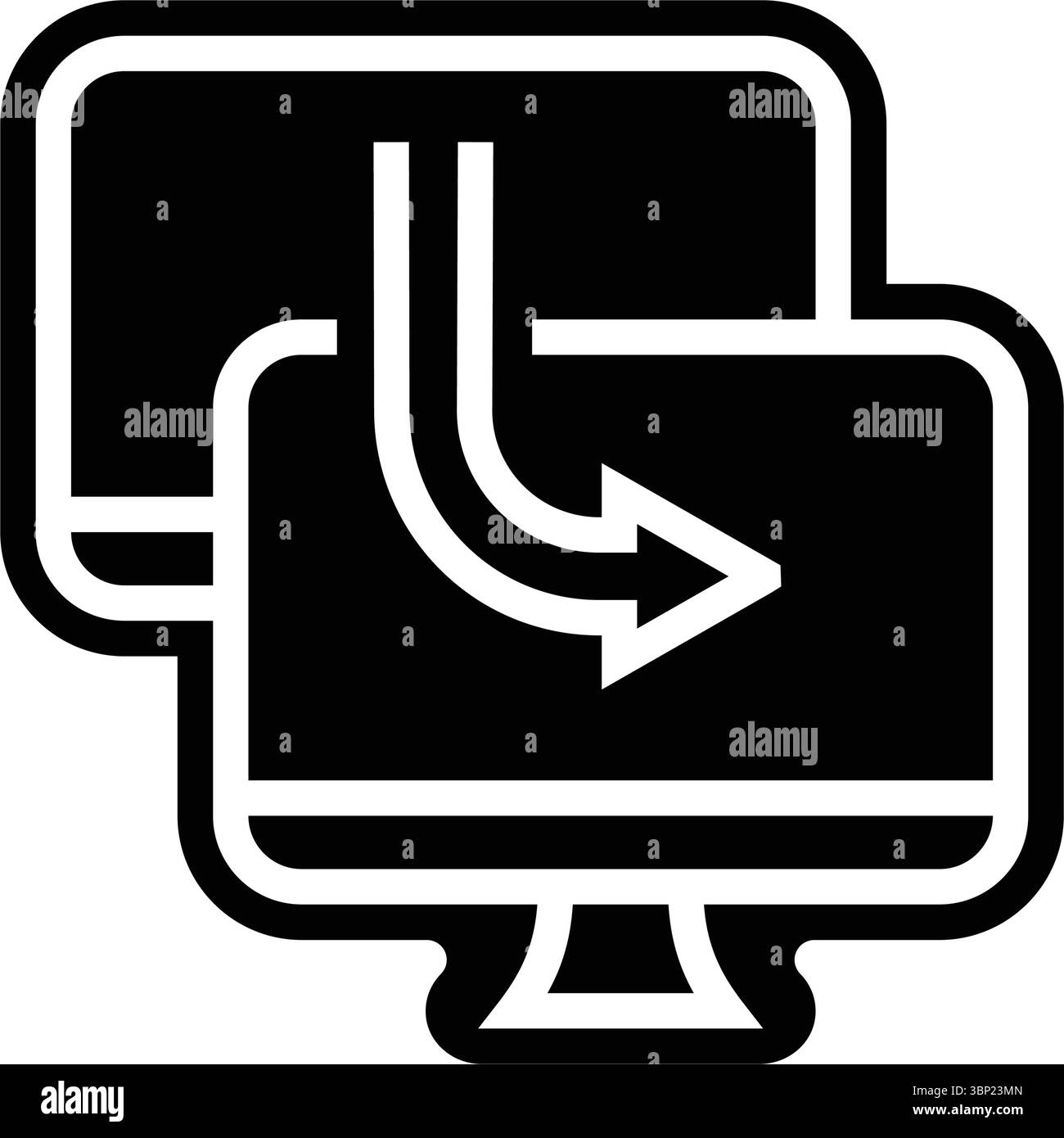 remote access glyph icon vector illustration Stock Vector Image & Art ...