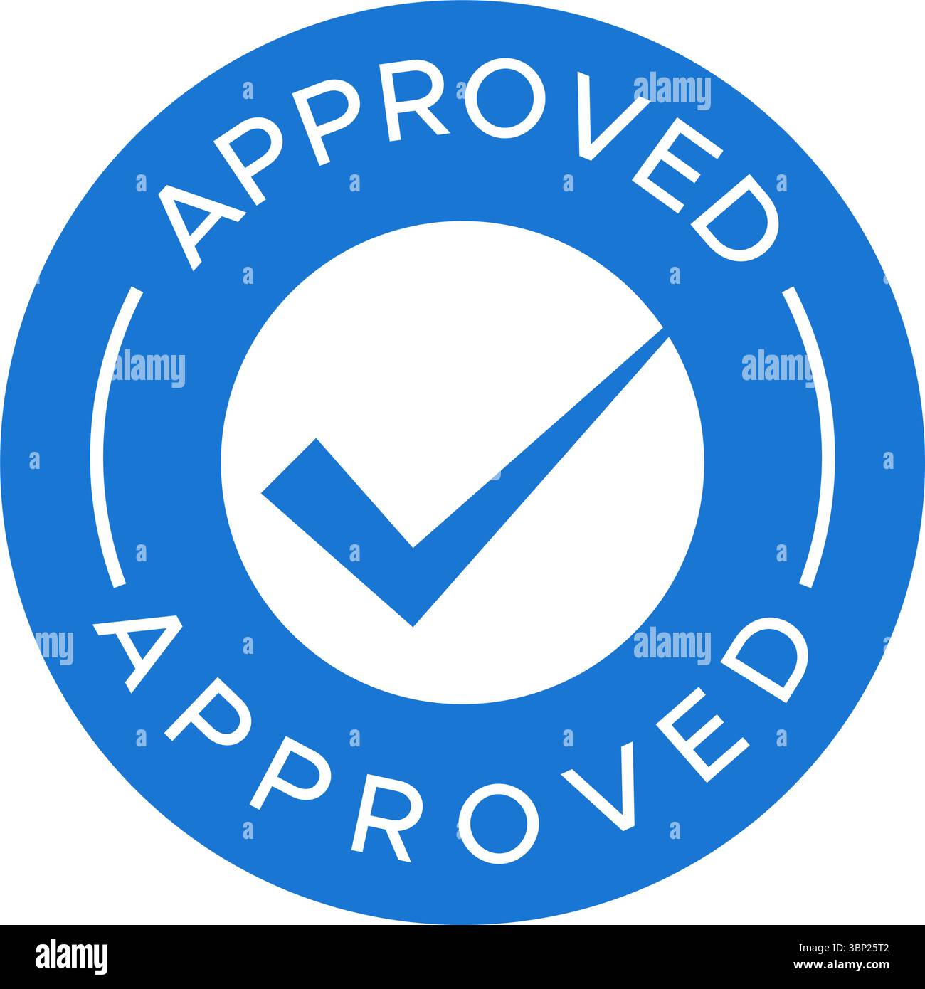 Approved Stamp Icon – Circular Seal with Checkmark Symbol – Approved ...