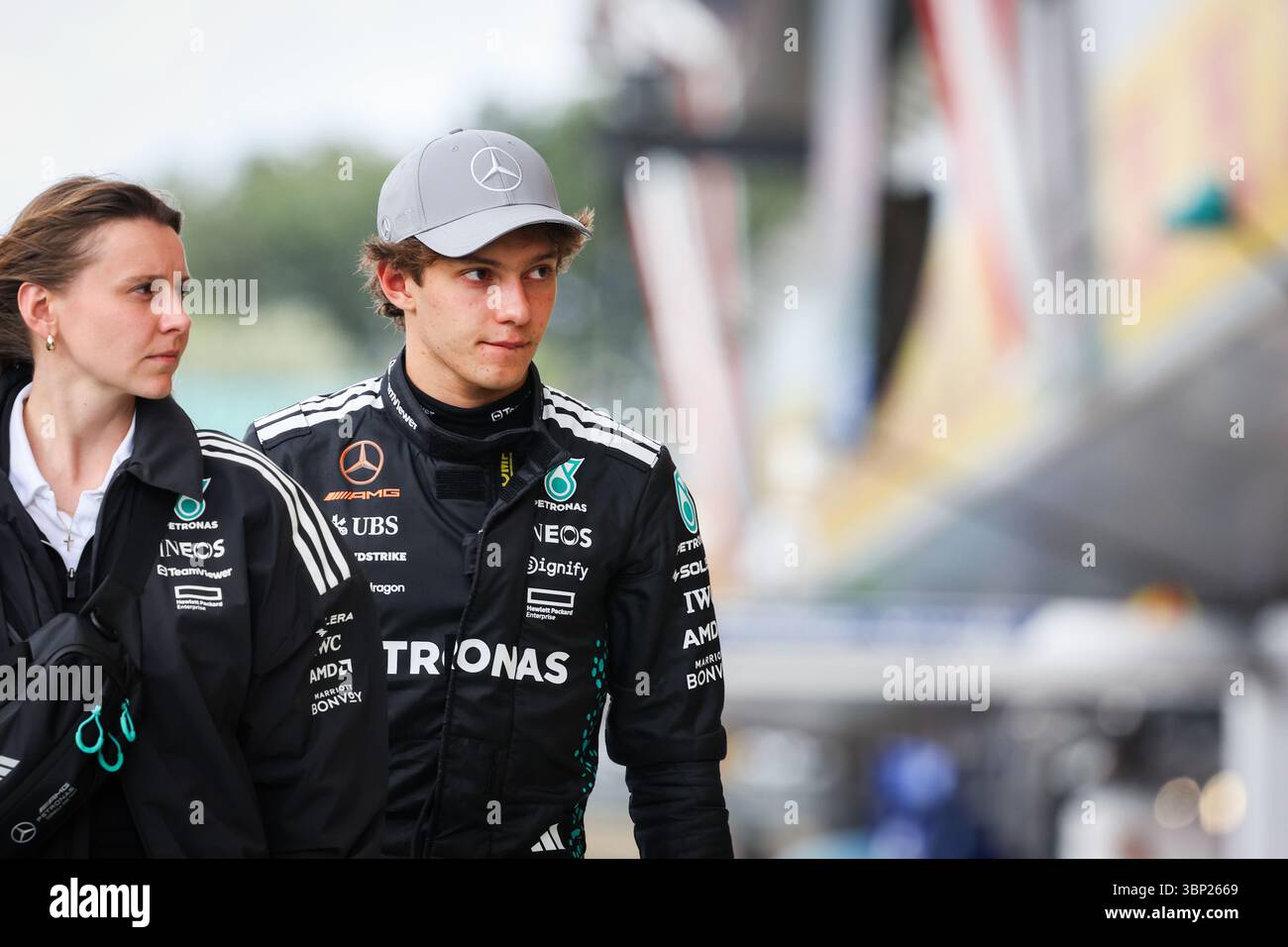 Silverstone, UK. 5th July 2025. KIMI ANTONELLI Andrea (ita), Mercedes AMG F1 Team W16, portrait ...