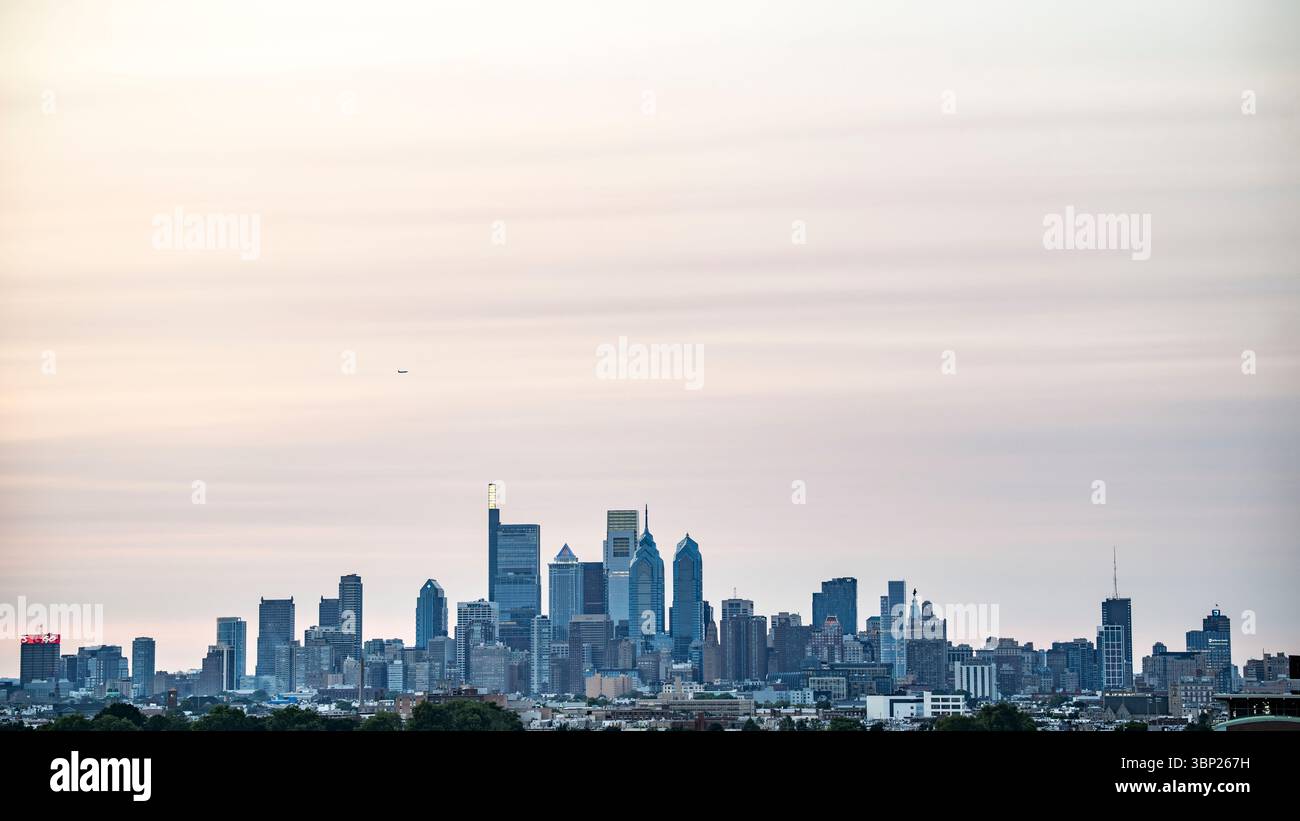 The skyline of the city of Philadelphia is seen prior to the FIFA Club ...