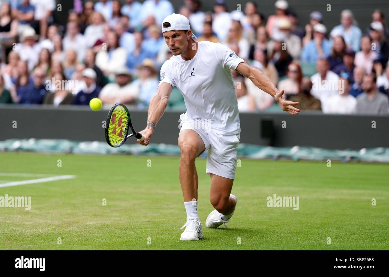 Marton Fucsovics during his Gentlemen's Singles match against Ben ...