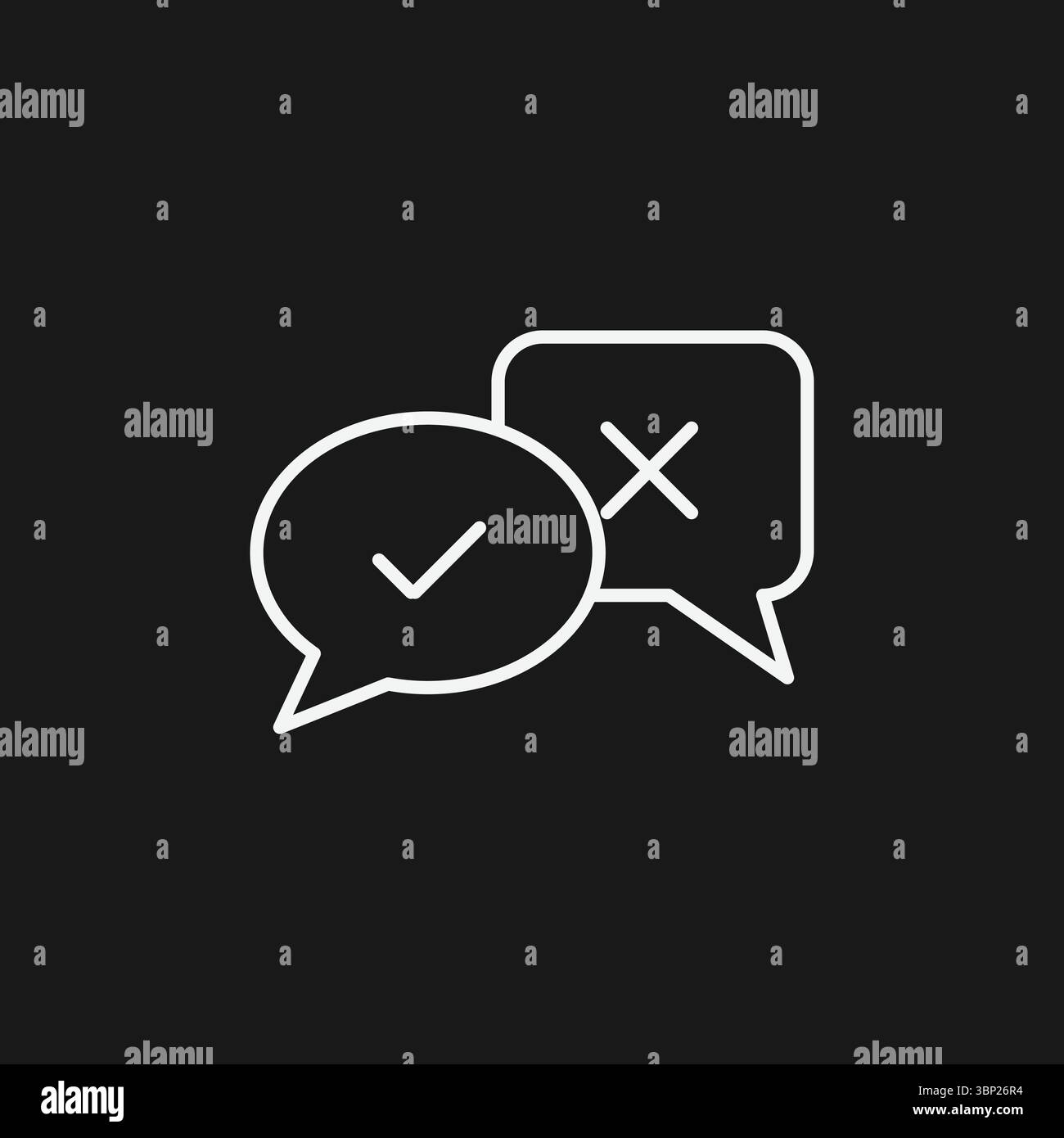 Disagree discussion Stock Vector Images - Alamy