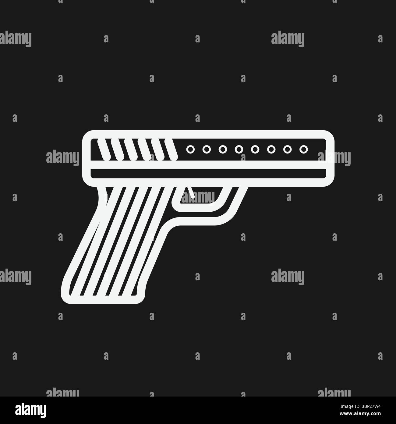 Modern handgun glock pistol Stock Vector Images - Alamy