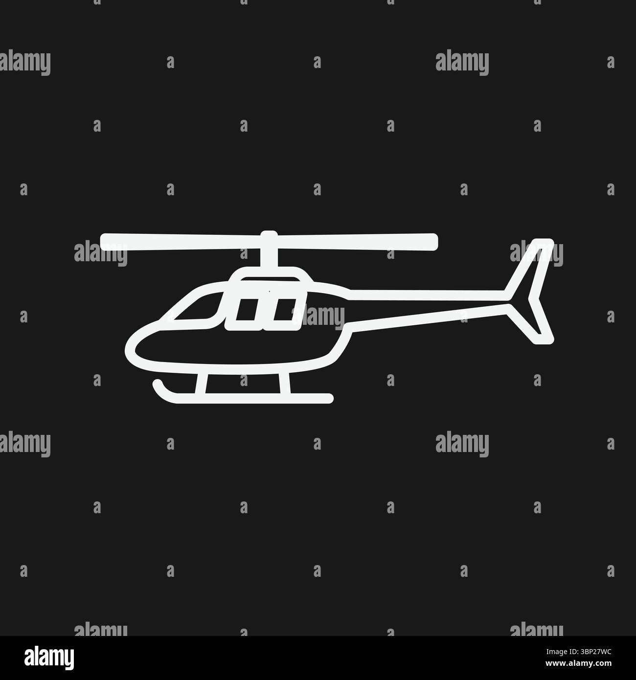 Helicopter and Chopper Icon for Aviation, Emergency Rescue, and ...