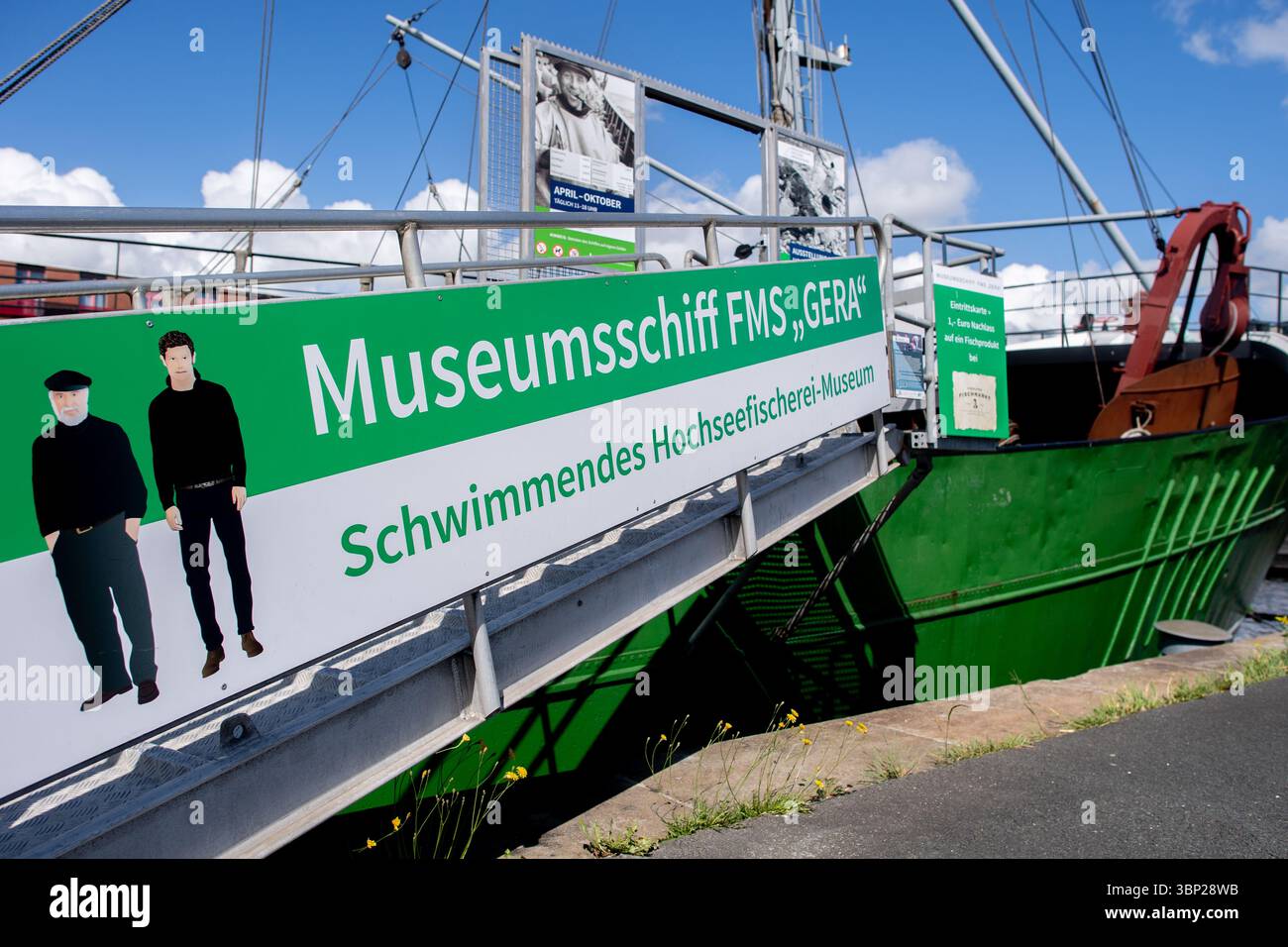 Bremerhaven, Germany. 03rd July, 2025. The museum ship FMS Gera is ...