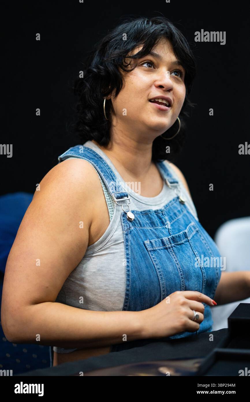 London, UK. 05th July, 2025. Isabella Laughland attends Showmasters London Film & Comic Con At ...