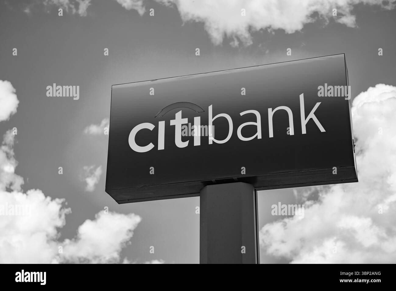 Citi bank sign in Black and White Stock Photos & Images - Alamy