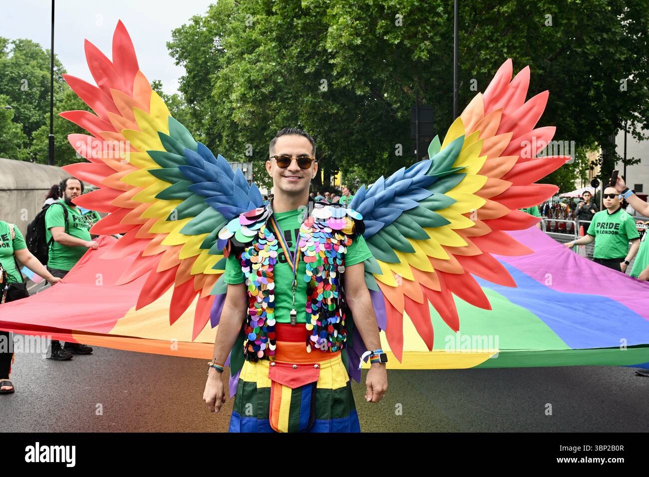 Pride In London Parade from Hyde Park Corner to Trafalgar Square Stock ...