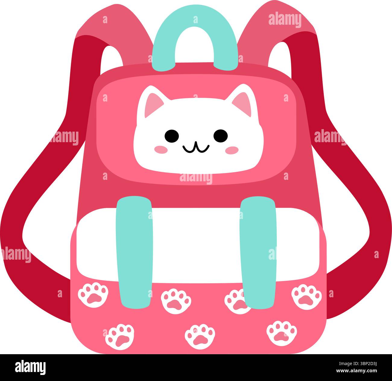 Preschool girl in pink Stock Vector Images - Alamy